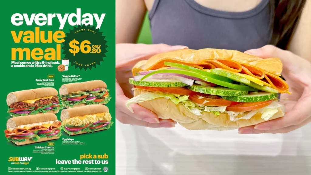 Subway Value Meals - Subway Menu SG